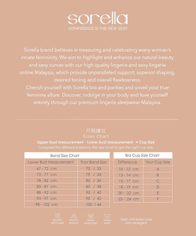 Secret Pandora IV Full Cup Padded Bra A10-29903 – Sorella Malaysia ...